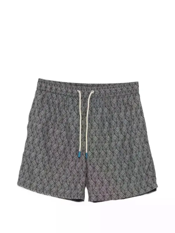 FEFÈ Geometric Print Drawstring Swim Shorts