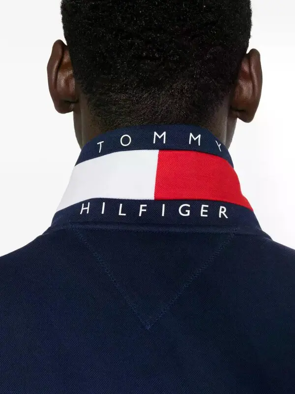 Tommy Hilfiger Logo Patch Quarter-zip Sweater