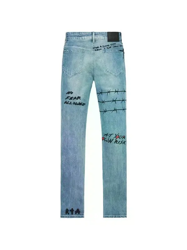 RtA Bryant Skinny-fit Jeans With Graphic Print