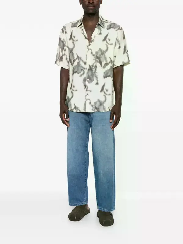 TRC Faded Effect Straight-leg Jeans