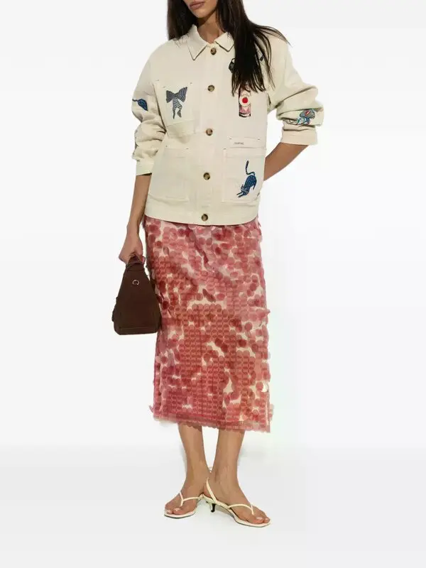 Munthe Braulia Embroidered Denim Jacket