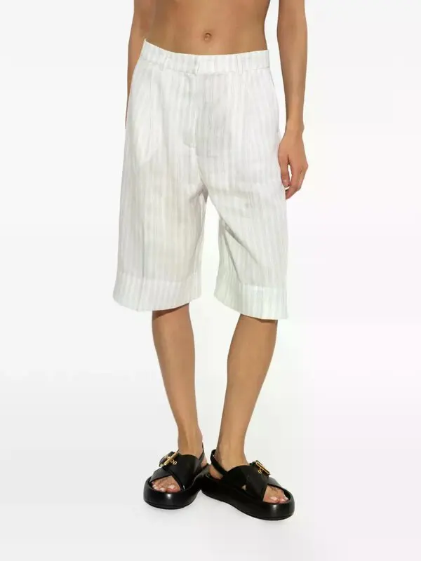 Munthe Pinstriped Pleated Shorts