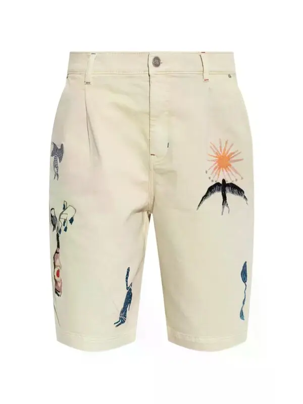 Munthe Embroidered Knee-length Shorts