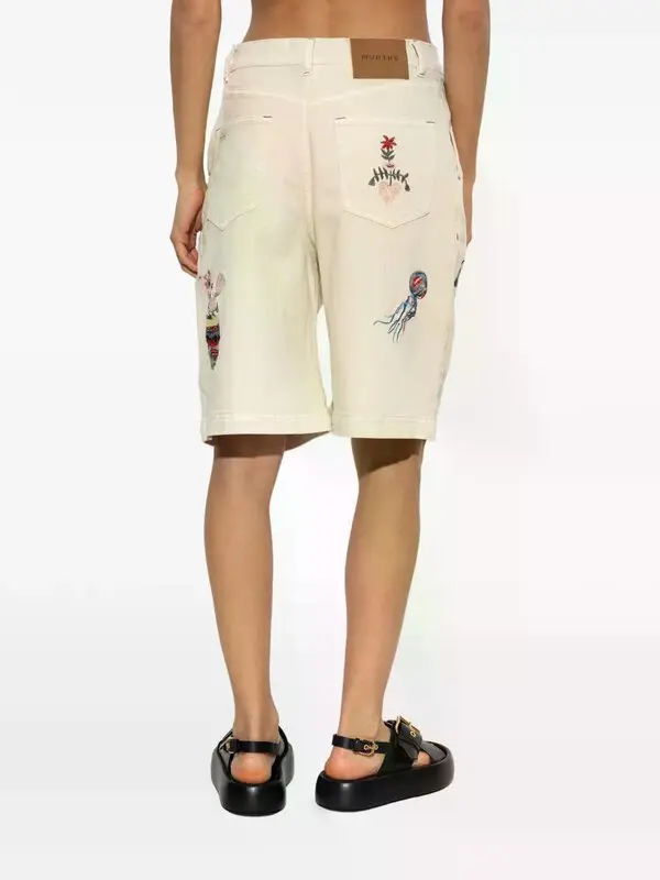 Munthe Embroidered Knee-length Shorts