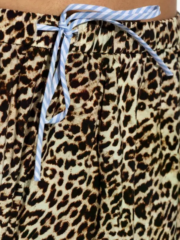 Munthe Leopard-print Drawstring Shorts