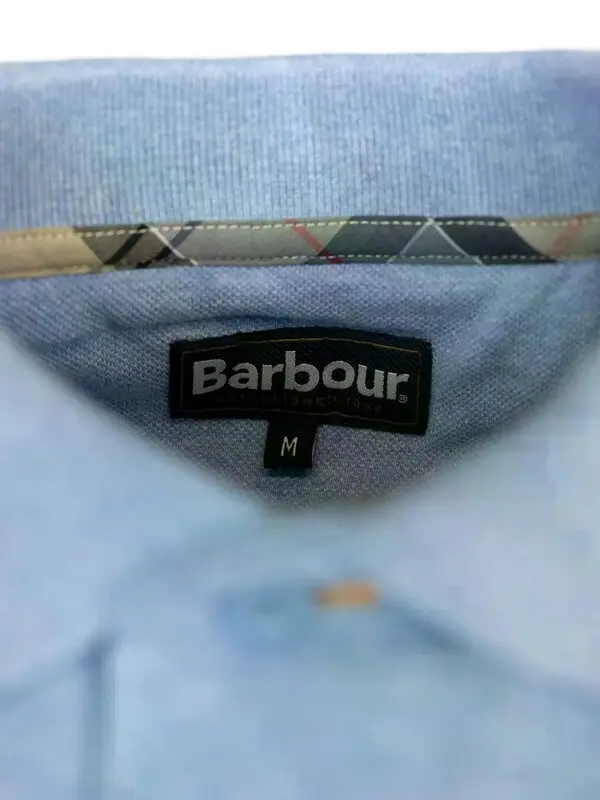 Barbour Tartan Piqué Polo Shirt - Blue