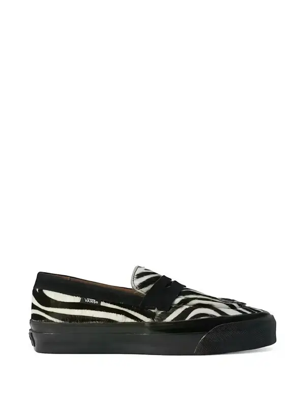 VANS Lx Loafer 53 Zebra-print Slip-on Sneakers - White