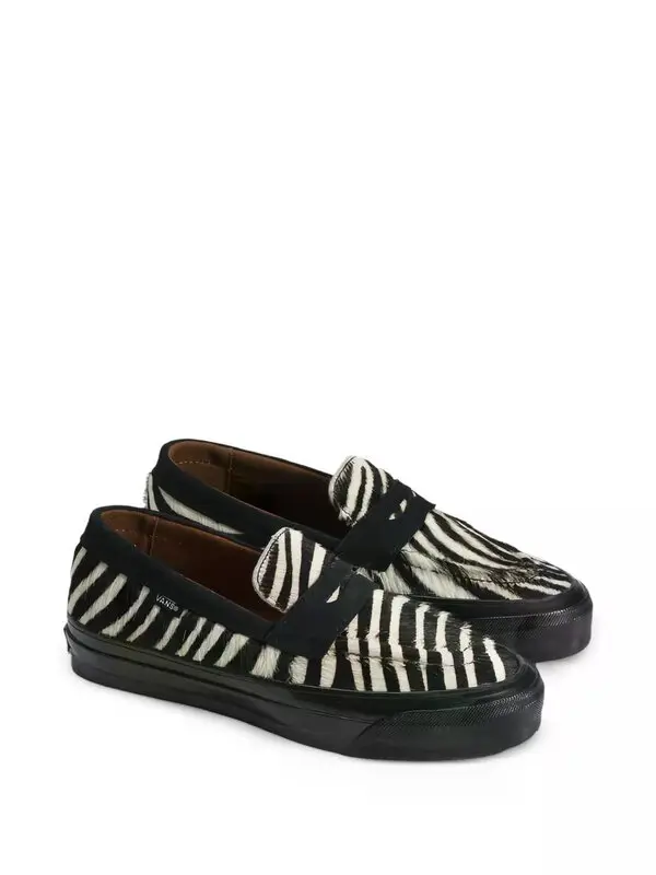 VANS Lx Loafer 53 Zebra-print Slip-on Sneakers - White