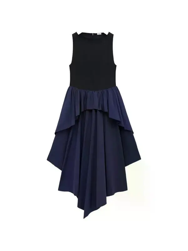 Loewe Tiered Asymmetric Dress - Blue