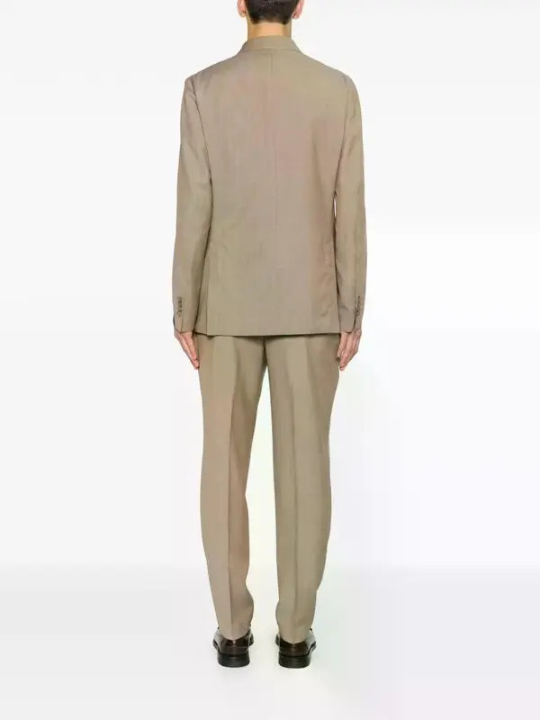 SANTANIELLO Double-breasted Peak-lapel Suit