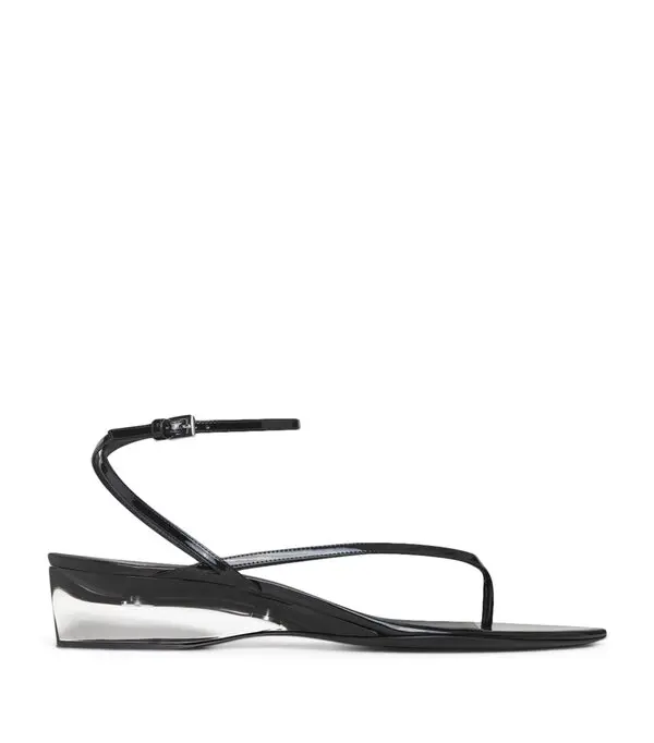 Alaïa Tongs Wedge Sandals - Clear