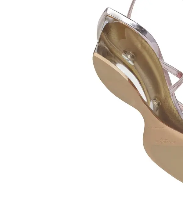 Alaïa Tongs Wedge Sandals - Metallic