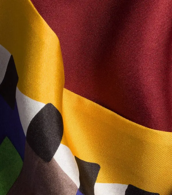 Miu Miu Silk Printed Scarf