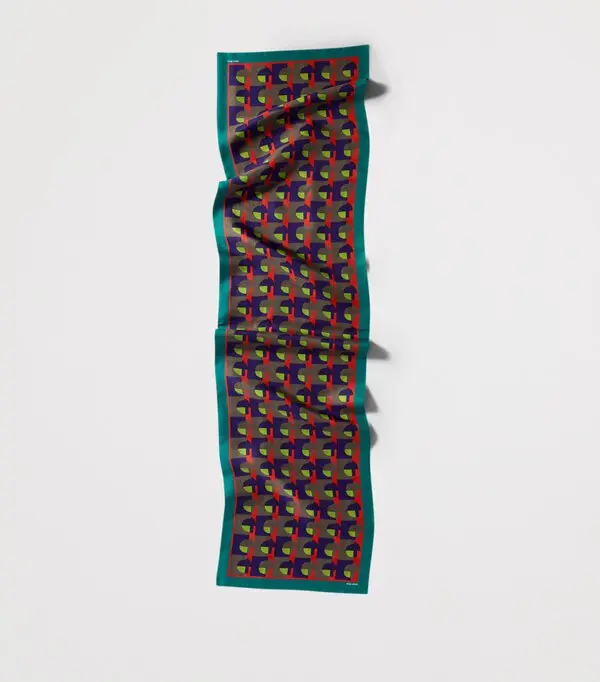 Miu Miu Silk Printed Scarf