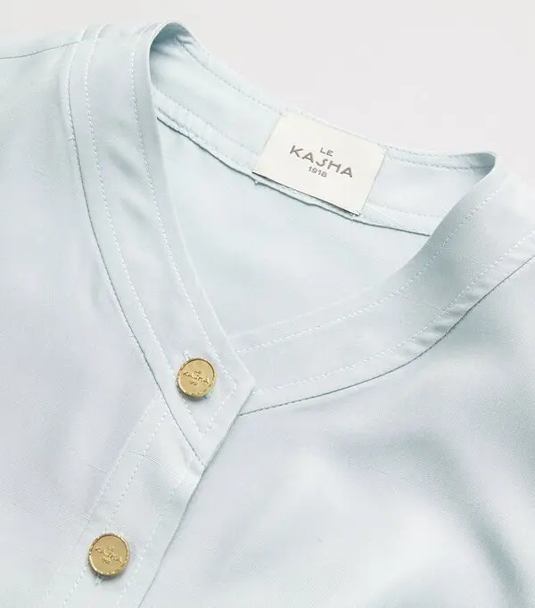 Le Kasha Silk Haima Cropped Shirt