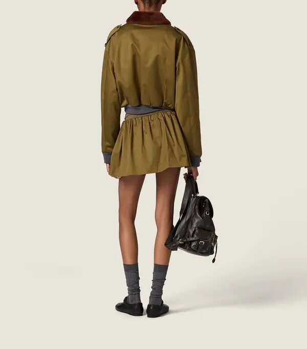 Miu Miu Shearling-collar Bomber Jacket