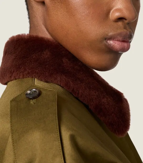 Miu Miu Shearling-collar Bomber Jacket