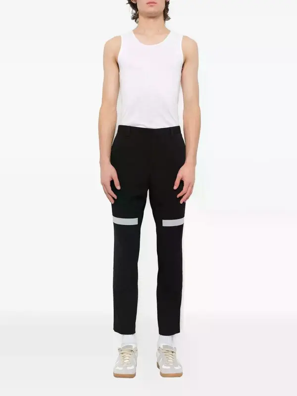 LANVIN Cropped Trousers With Reflective Stripe Detail