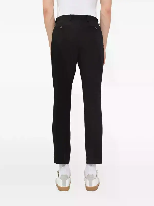 LANVIN Cropped Trousers With Reflective Stripe Detail