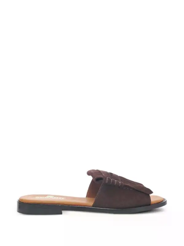 SEBAGO Fringe Detail Penny Slot Sandals - Brown