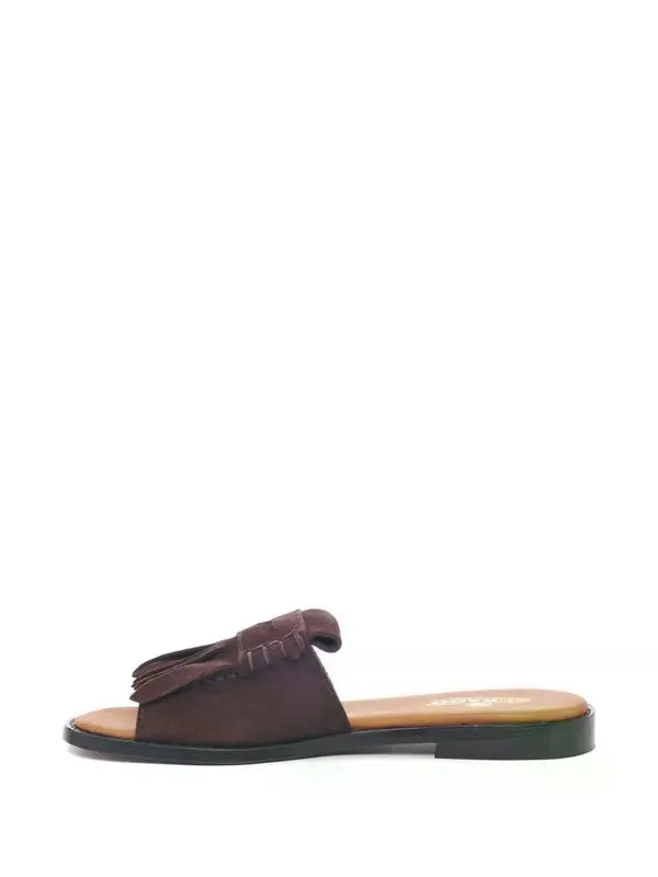 SEBAGO Fringe Detail Penny Slot Sandals - Brown