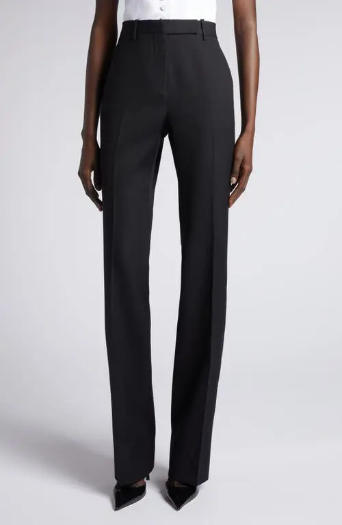 TOM FORD Panama Wool & Silk Tailored Trousers - Black