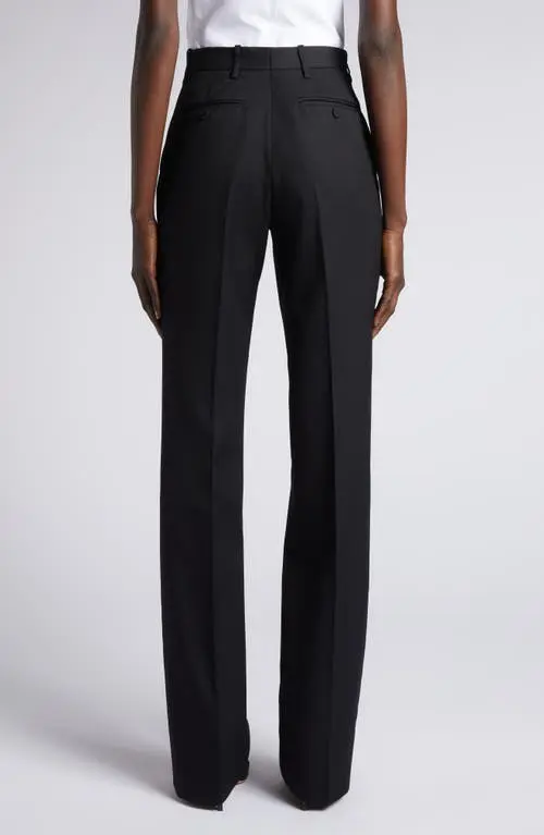 TOM FORD Panama Wool & Silk Tailored Trousers - Black