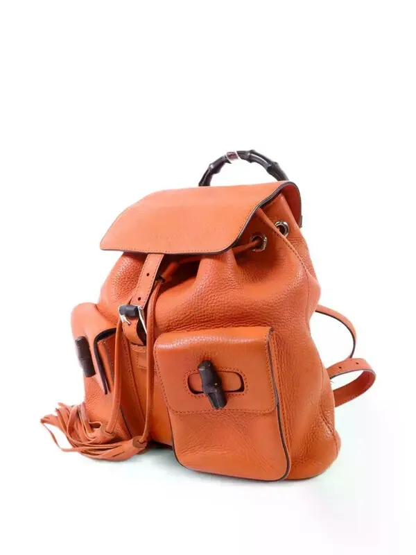 Gucci Bamboo Backpack - Orange