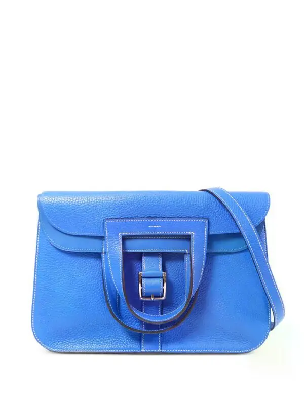 Hermès Halzan Shoulder Bag - Blue