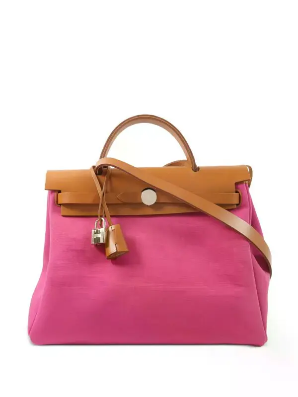 Hermès Herbag Zip Shoulder Bag - Pink