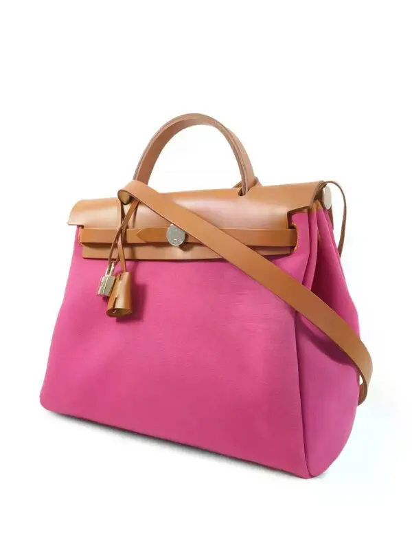 Hermès Herbag Zip Shoulder Bag - Pink