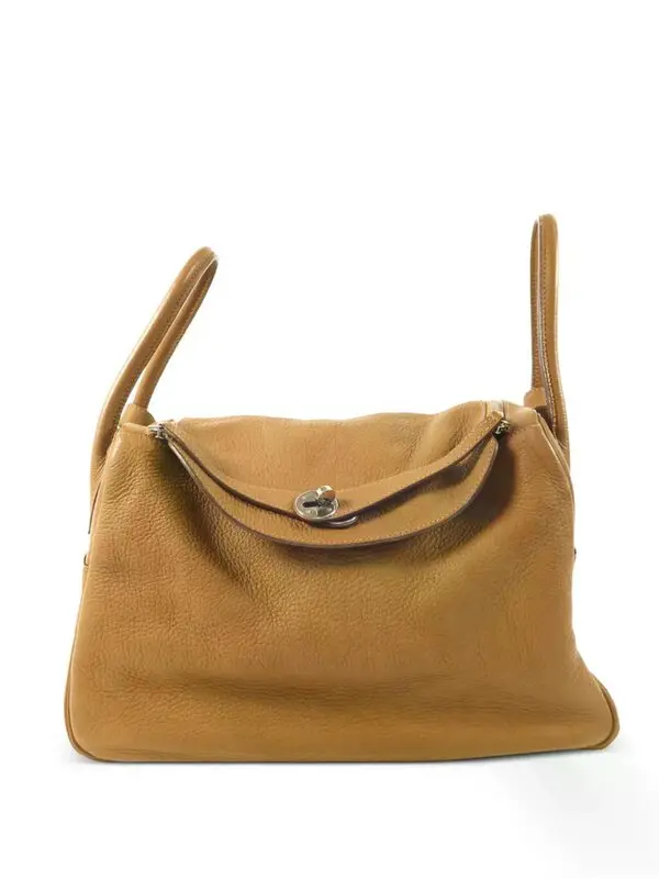 Hermès Lindy 34 Leather Tote Bag - Brown