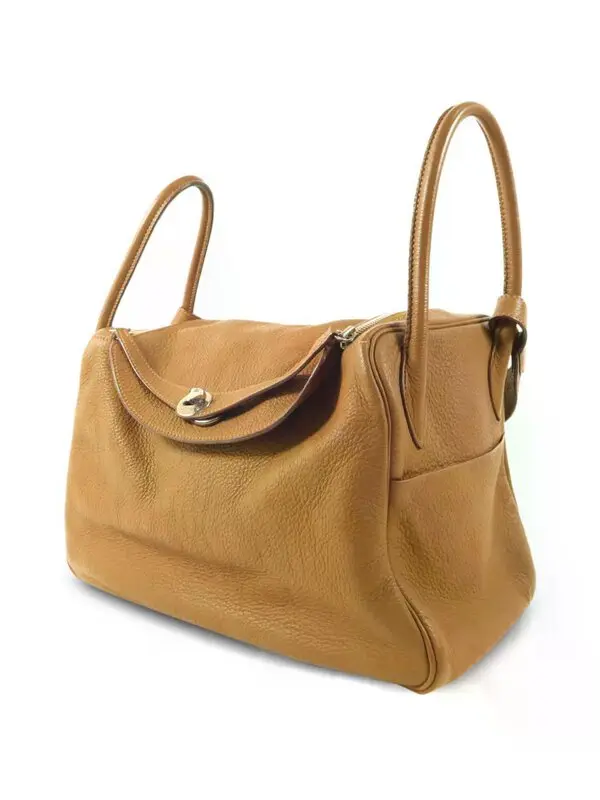 Hermès Lindy 34 Leather Tote Bag - Brown