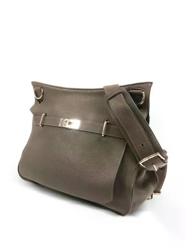 Hermès Jypsiere Togo-leather Shoulder Bag - Grey
