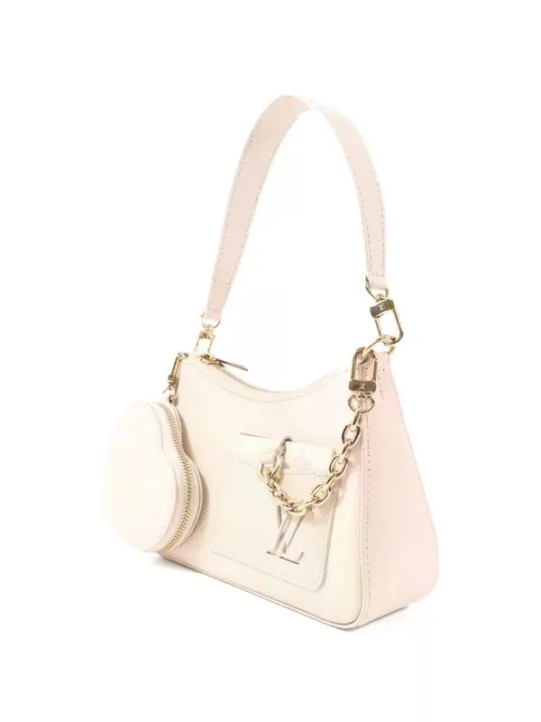 LOUIS VUITTON Pi Leather Marellini Shoulder Bag With Heart Pouch