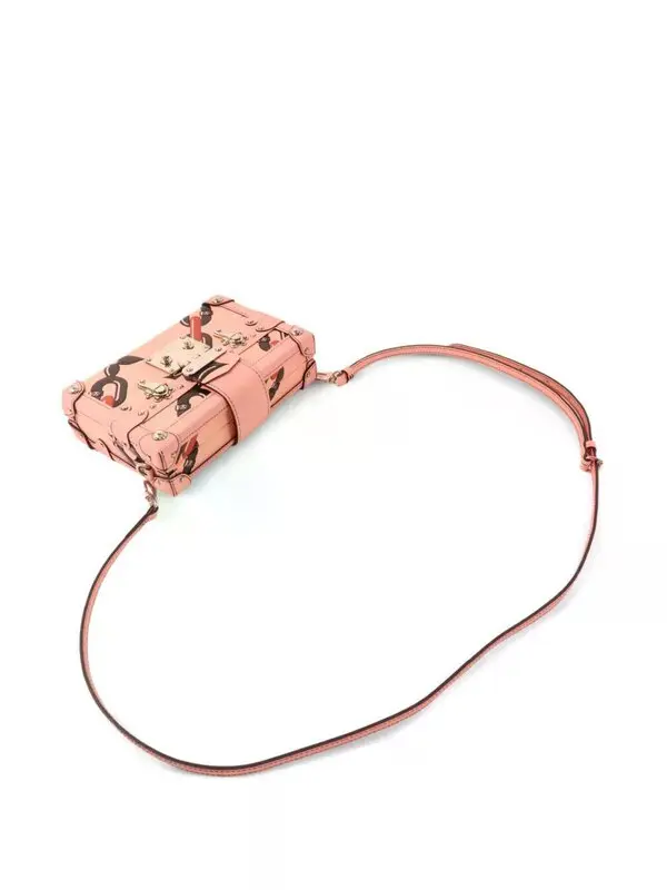LOUIS VUITTON Petite Malle Épi Leather Chain-flower Cross Body Bag - Pink