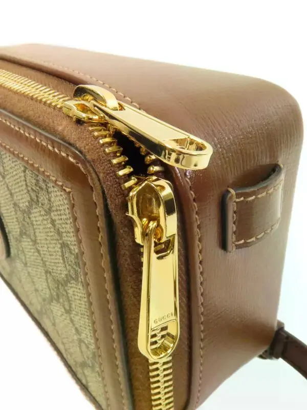 Gucci Gg Supreme Canvas Shoulder Bag - Brown