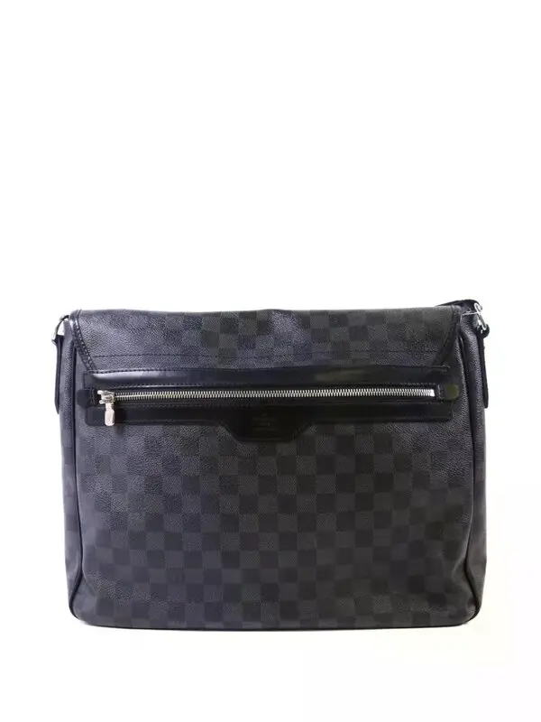 LOUIS VUITTON Damier Graphite Daniel Shoulder Bag - Black