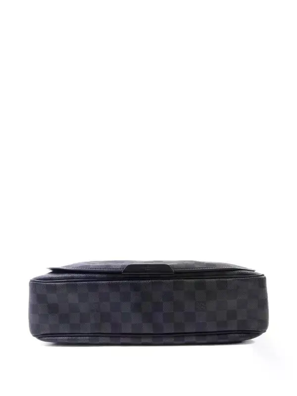 LOUIS VUITTON Damier Graphite Daniel Shoulder Bag - Black