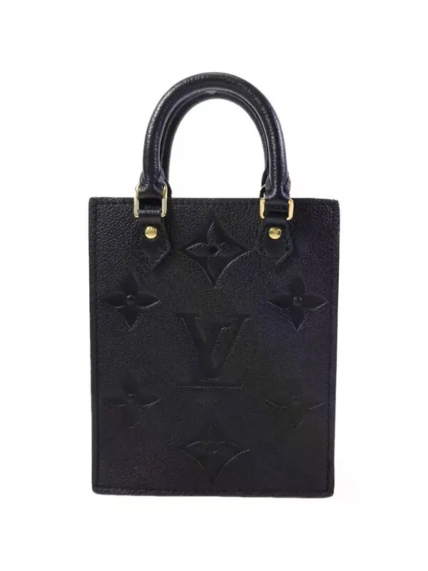 LOUIS VUITTON Petit Sac Plat Tote Bag - Black