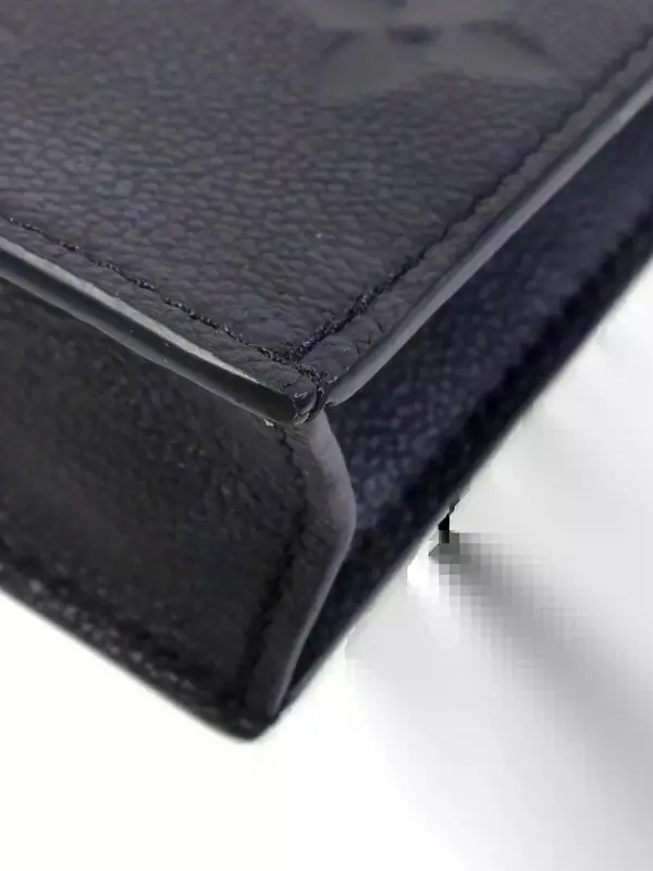 LOUIS VUITTON Petit Sac Plat Tote Bag - Black