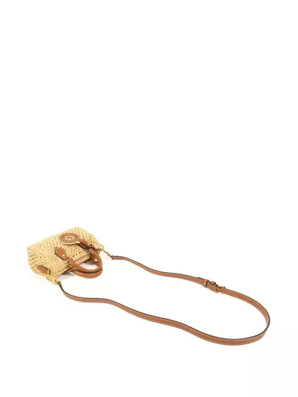 LOUIS VUITTON Nano Speedy Raffia Shoulder Bag