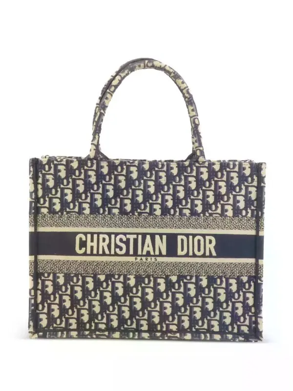 Dior Medium Book Tote Bag - Blue