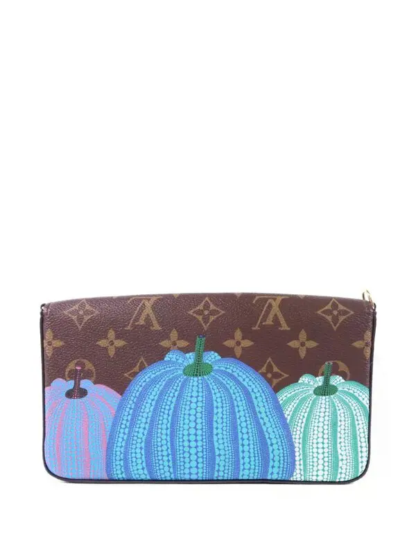 LOUIS VUITTON Felicie Pochette Monogram Tote Bag - Brown