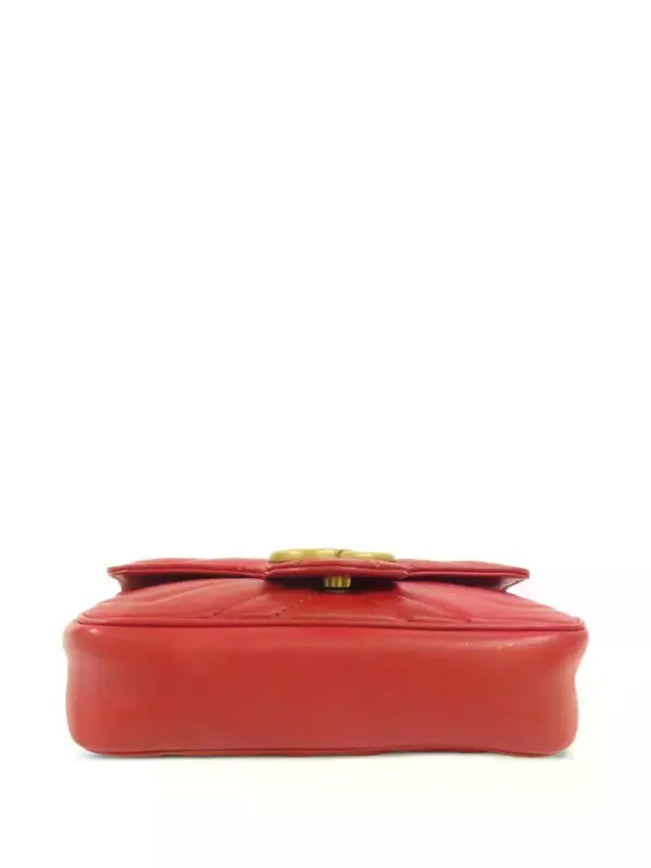 Gucci Mini Marmont Shoulder Bag - Red