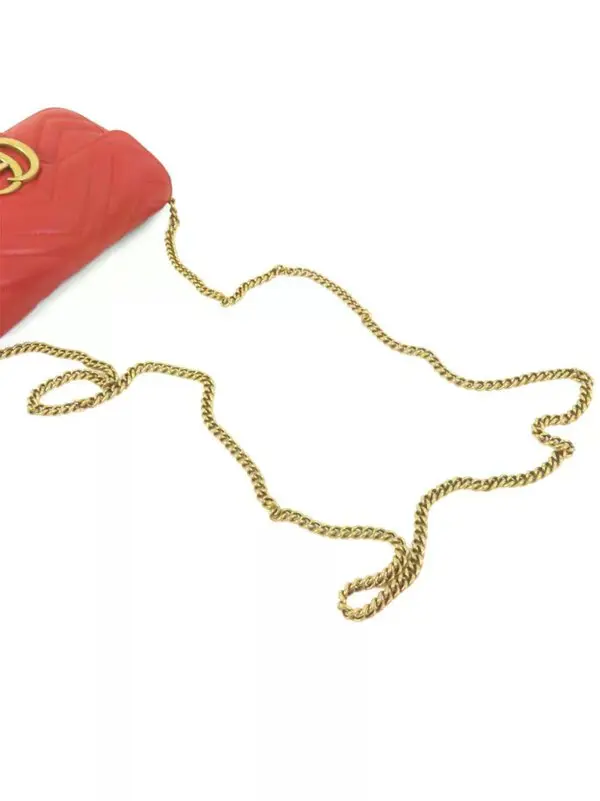 Gucci Mini Marmont Shoulder Bag - Red