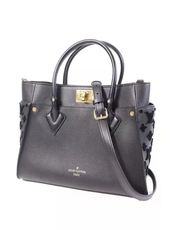 LOUIS VUITTON Monogram Side Panel Tote Bag - Black