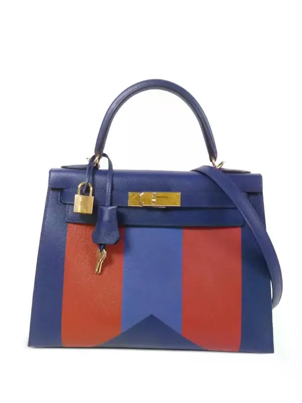 Hermès 2022 Kelly 28 Tote Bag - Blue