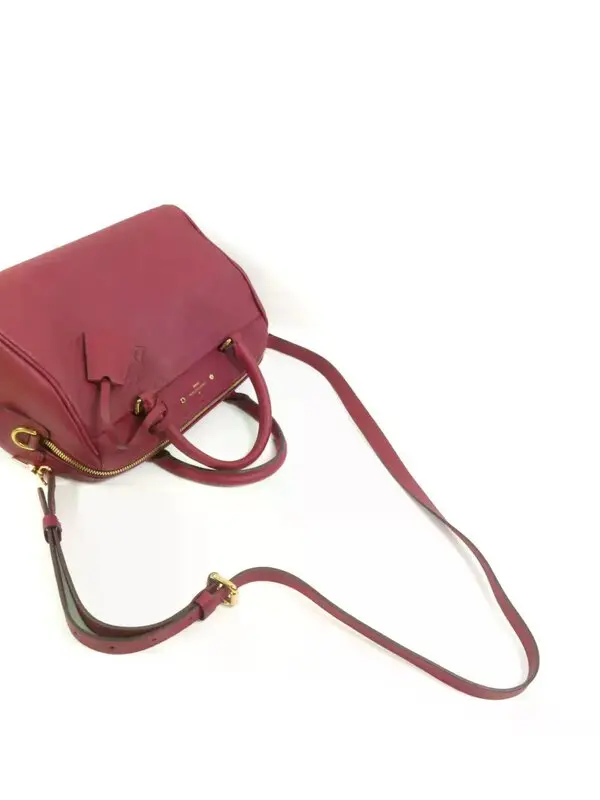 LOUIS VUITTON Speedy Bandouliere Monogram Empreinte Shoulder Bag - Red