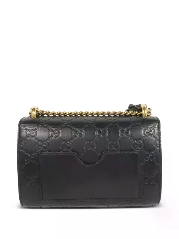 Gucci Small Padlock Gg Shoulder Bag - Black